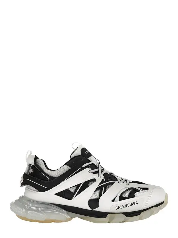 Balenciaga Track Clear Sole Sneakers - White/black
