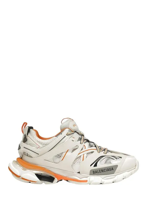 Balenciaga Trackin Sneakers - White/orange