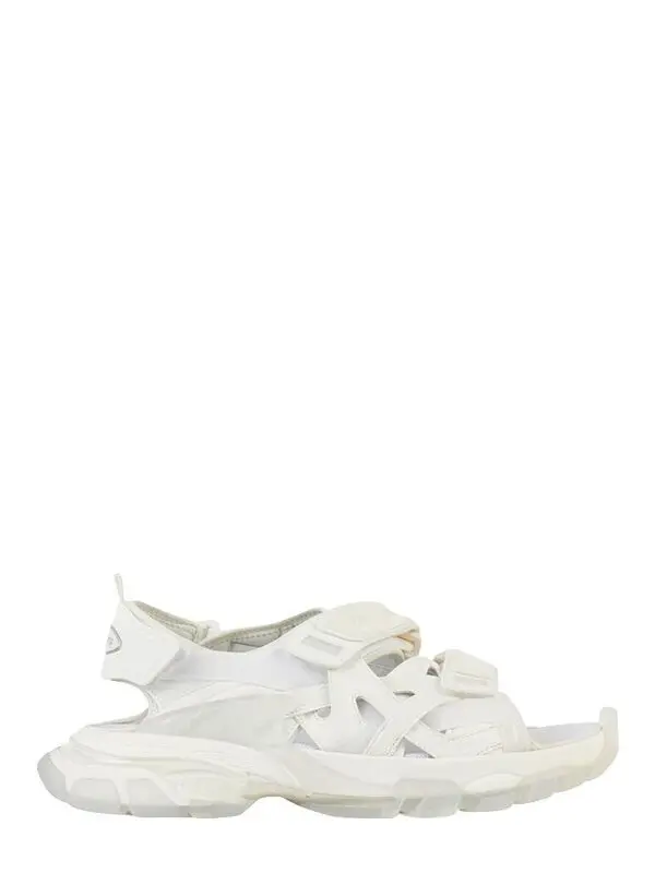 Balenciaga Track Sandal With Clear Sole - White