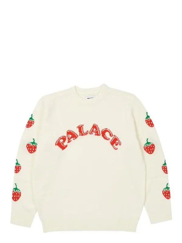 PALACE Strawberry Knit - White