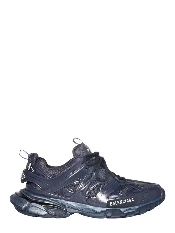Balenciaga Track Metallic Sneakers - Grey Navy Blue