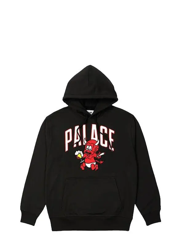 PALACE Printed Hooded Sweatshirt - Black