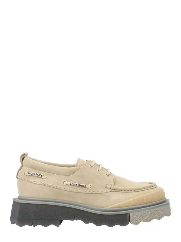 Off-White Boat Shoe - Beige/grey/black
