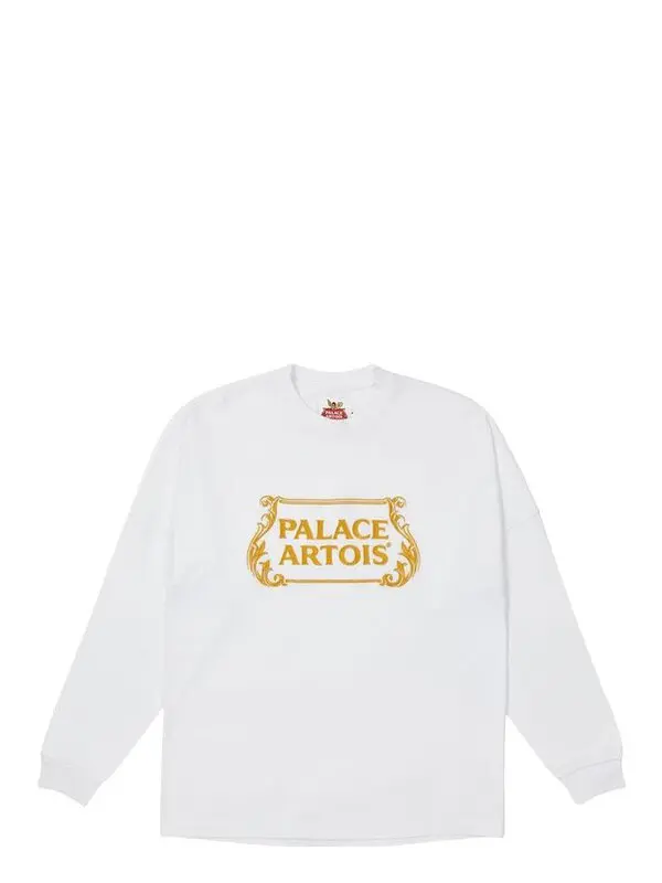 PALACE Stella Artois Drop Shoulder Longsleeve - White