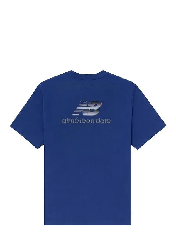 Aimé Leon Dore X New Balance Logo Tee Shirt - Blue