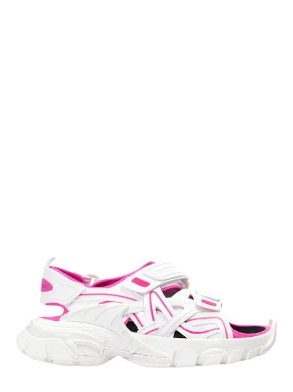 Balenciaga Track Sandal - White/fluo Pink
