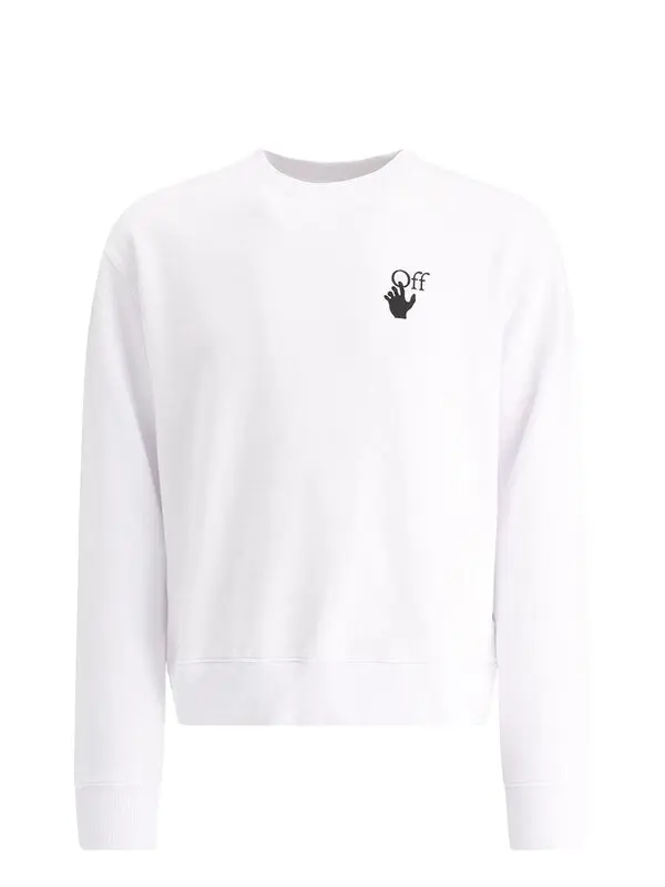Off-White Degrade Arrows Crewneck Sweatshirt - White/fucshia