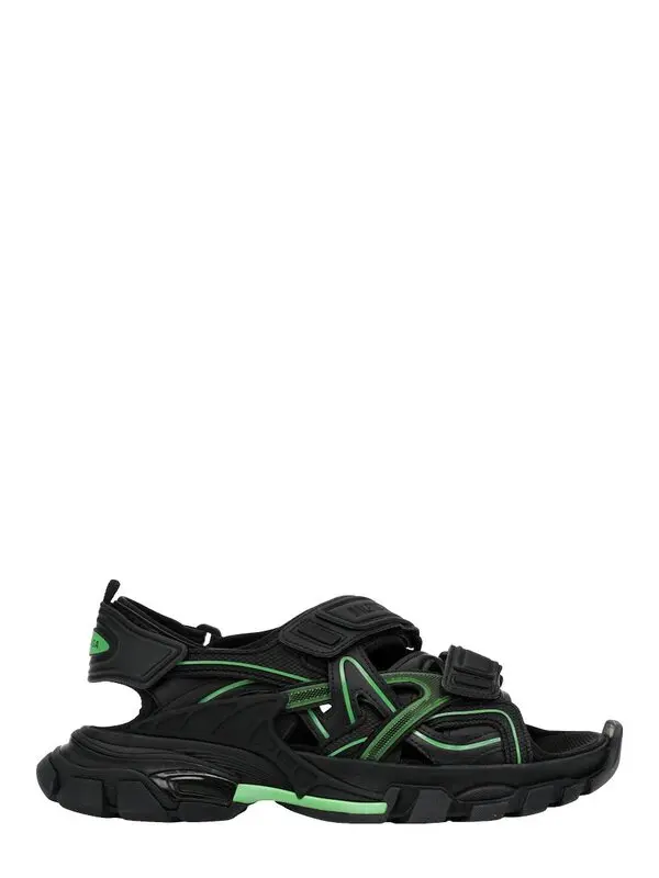 Balenciaga Track Sandal - Black/green
