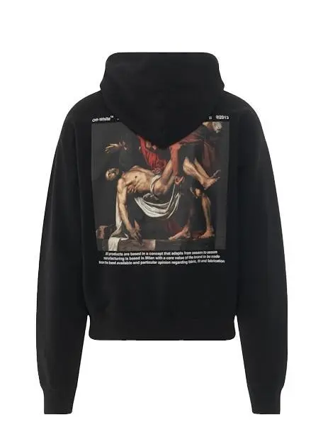 Off-White Caravaggio Deposition Print Hoodie - Black