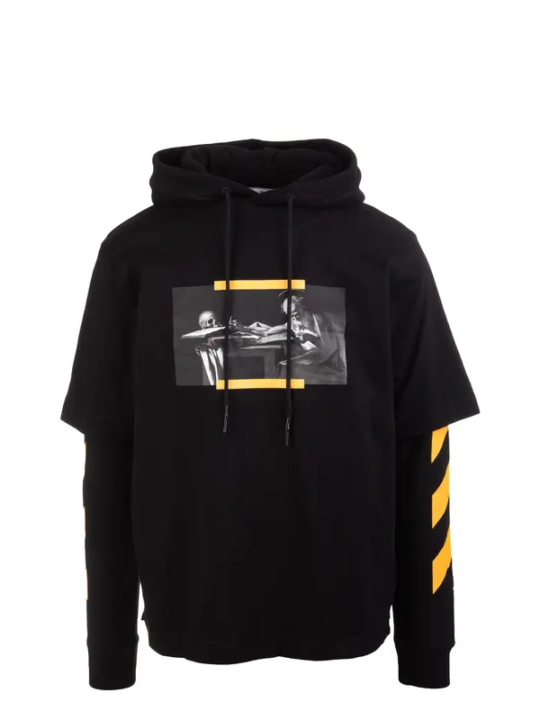 Off-White Caravaggio Painting Hoodie - Black