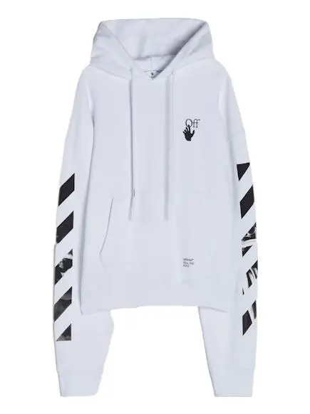 Off-White Caravaggio Arrows Hoodie - White/black