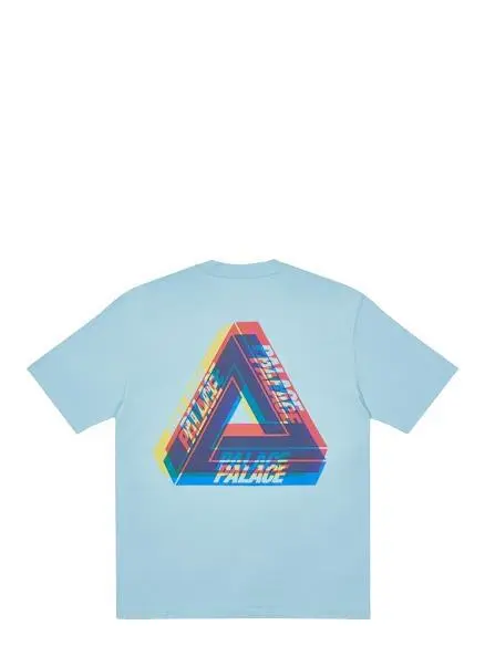 PALACE Triferg Colour Blur T-shirt - Pale Blue