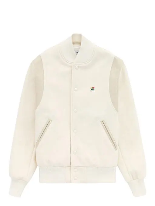 Aimé Leon Dore Crest Varsity Jacket - Cream