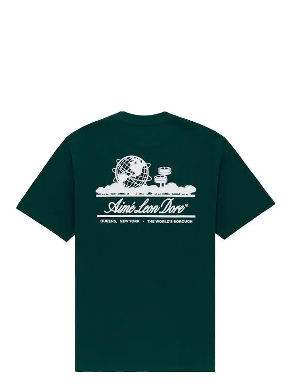 Aimé Leon Dore Unisphere Shortsleeve Tee Shirt - Green