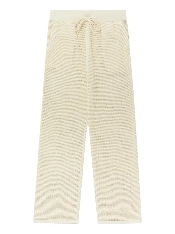 Aimé Leon Dore Mesh Knit Pant - White
