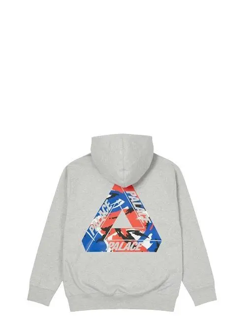 PALACE Tricamo Hood - Grey Marl