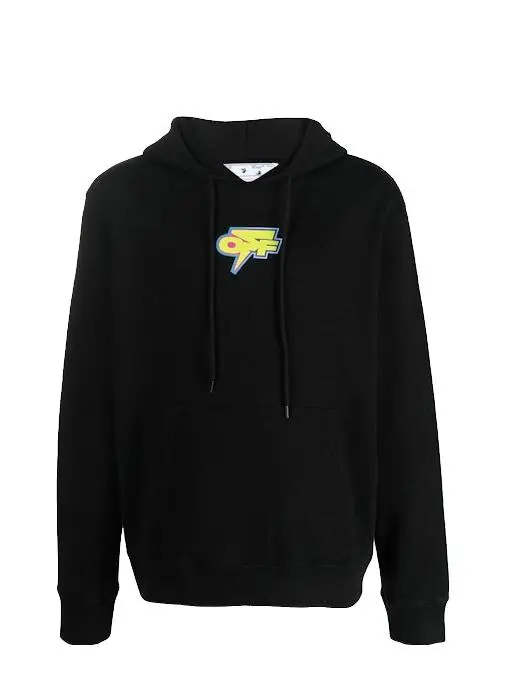 Off-White Degrade Thund Skate Arrows Hoodie - Black