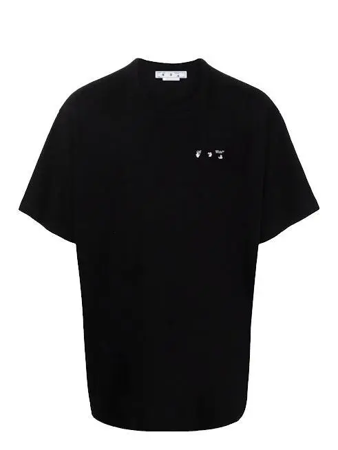 Off-White Caravaggio Back Print Oversized T-shirt - Black