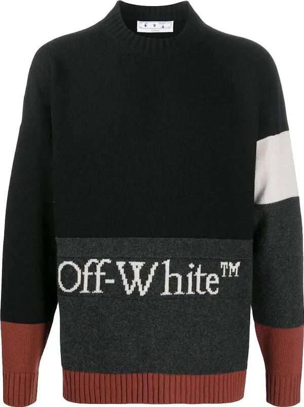 Off-White Block Logo Sweater - Black/white
