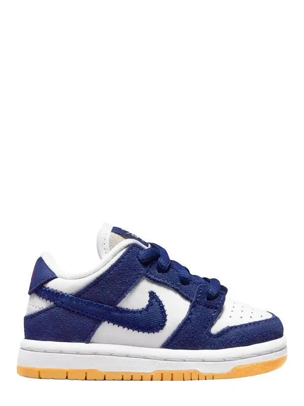 Nike Dunk Low Los Angeles Dodgers Toddler Sneakers - Deep Royal Blue/white/sport Red
