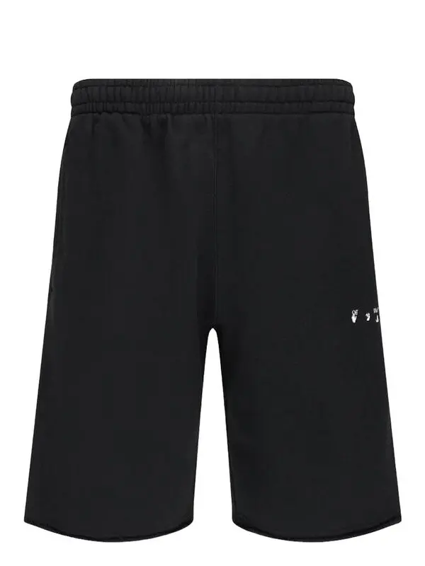 Off-White Caravaggio Arrow Print Track Shorts - Black