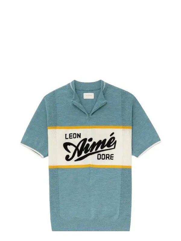 Aimé Leon Dore Knit Cycling Jersey - Blue