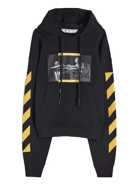 Off-White Caravaggio Painting Hoodie - Black/yellow