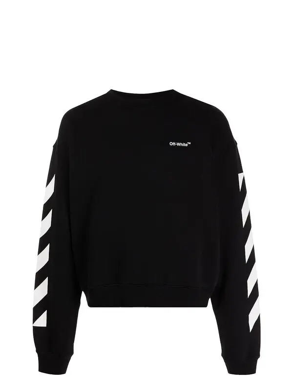 Off-White Diagonal Helvetica Oversized Sweatshirt - Black/white