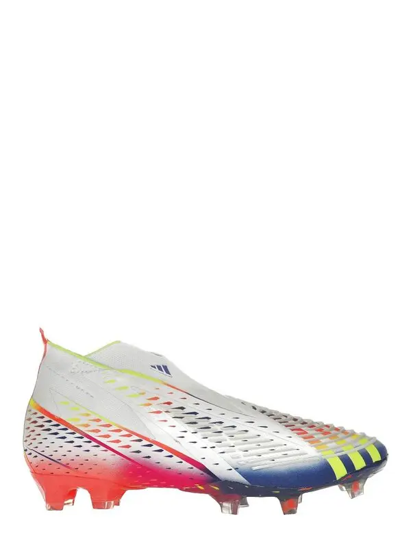 Adidas Predator Edge+ Fg Al Rihla Pack - Cloud White/solar Yellow/power Blue