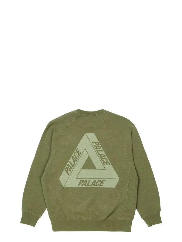 PALACE Triferg Slub Crew - Olive