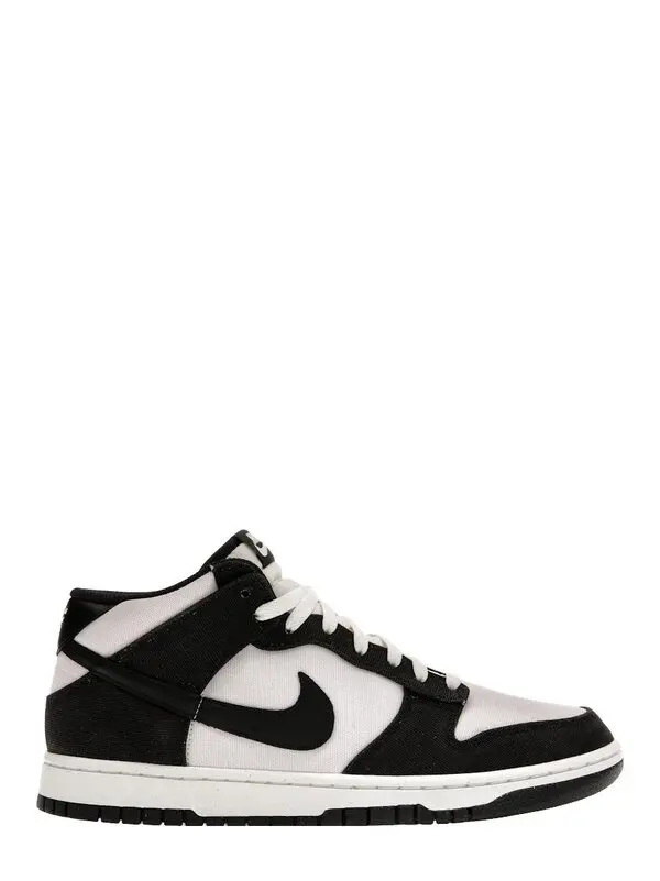 Nike Dunk Mid Canvas Sneakers - Sail/black