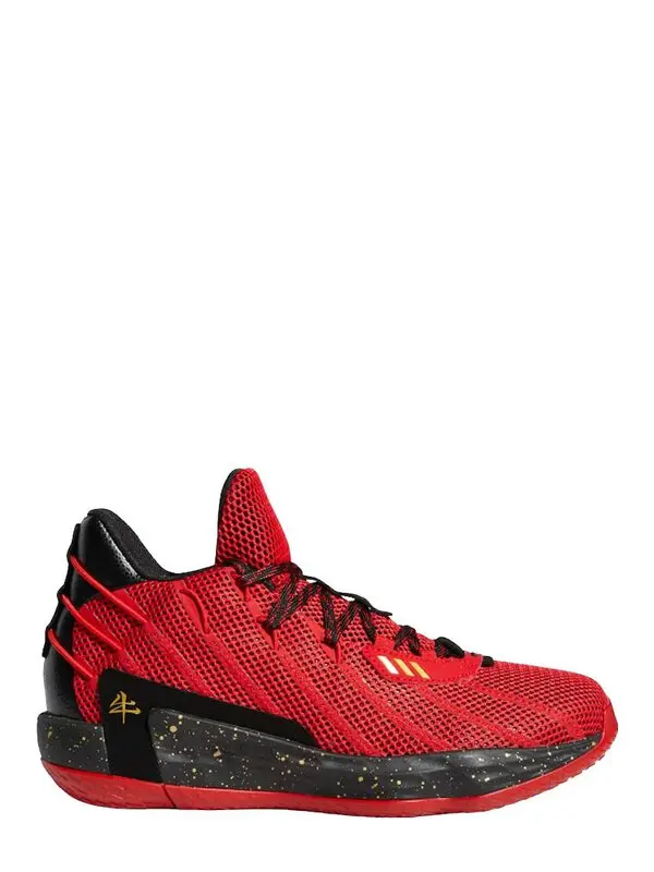 Adidas Dame Chinese New Year Sneakers - Scarelet Red/gold Metallic/core Black