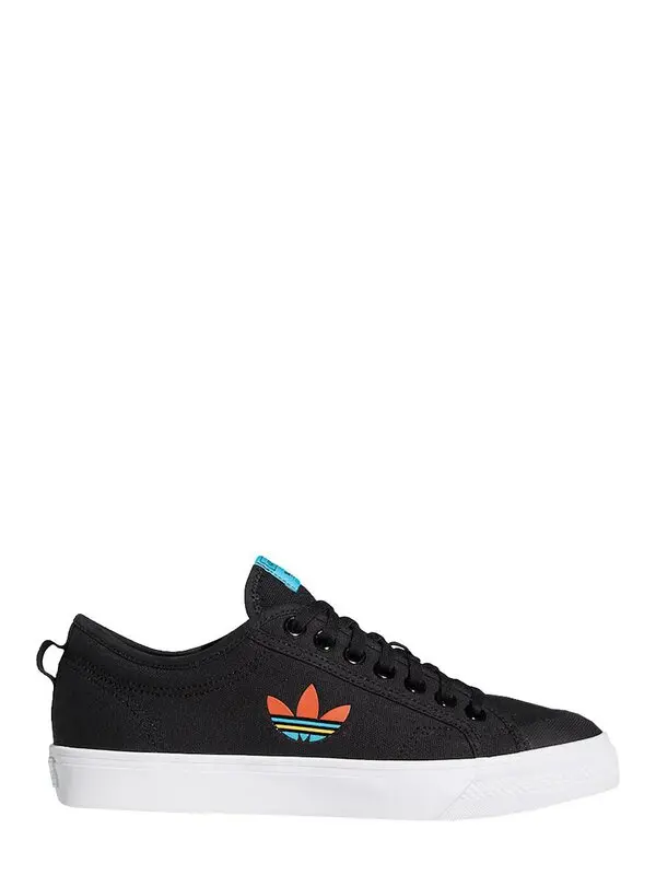 Adidas Nizza Trefoil Sneakers - Core Black/cloud White/signal Cyan