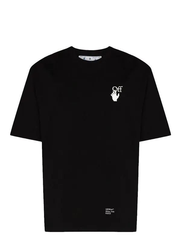 Off-White Caravaggio Saint Jerome Writing Arrows Oversized T-shirt - Black