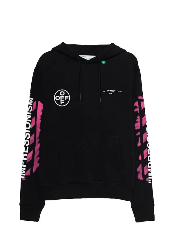 Off-White Diag Stencil Hoodie - Black