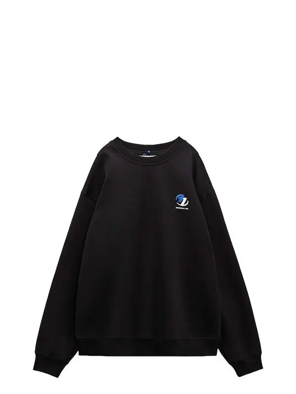 ADER ERROR X Zara Oversized Sweatshirt - Black