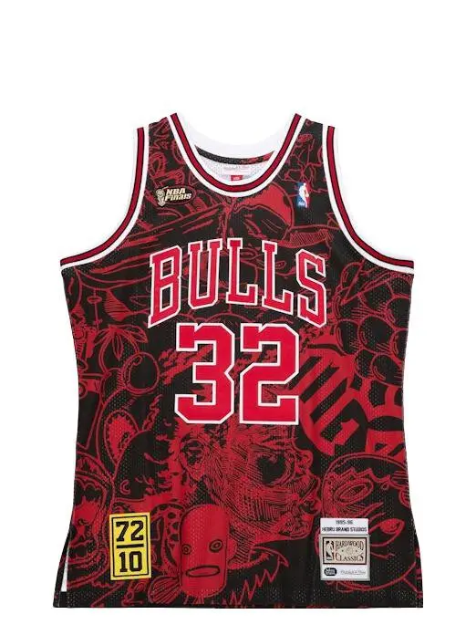 HEBRU BRANTLEY X Mitchell & Ness Chicago Bulls Jersey - Red/black