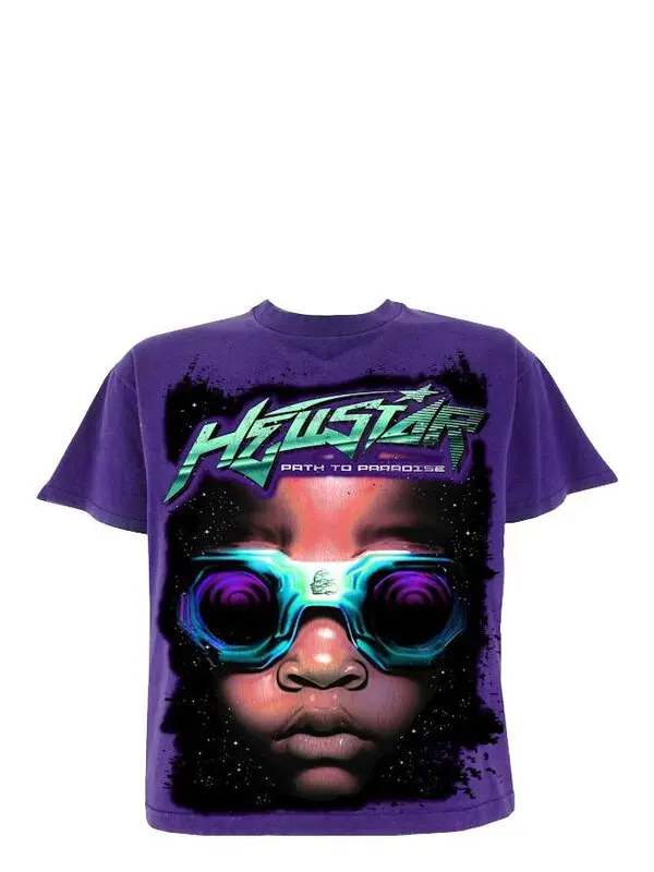 HELLSTAR Goggles Graphic T-shirt - Purple