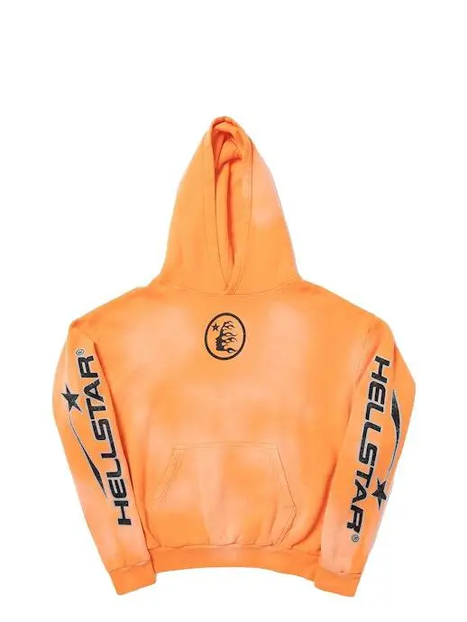 HELLSTAR Graphic Hoodie - Orange Dye