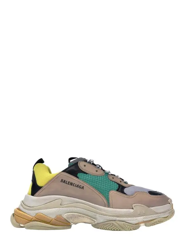 Balenciaga Triple S Sneakers - Beige/green/yellow