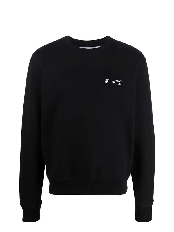 Off-White Logo Crewneck Sweatshirt - Black