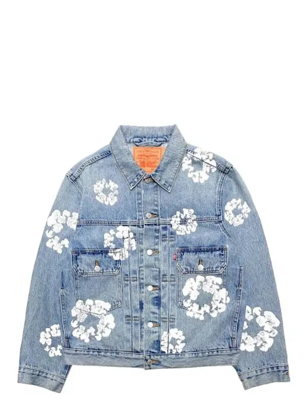 DENIM TEARS X Levi's Jacket - Light Blue