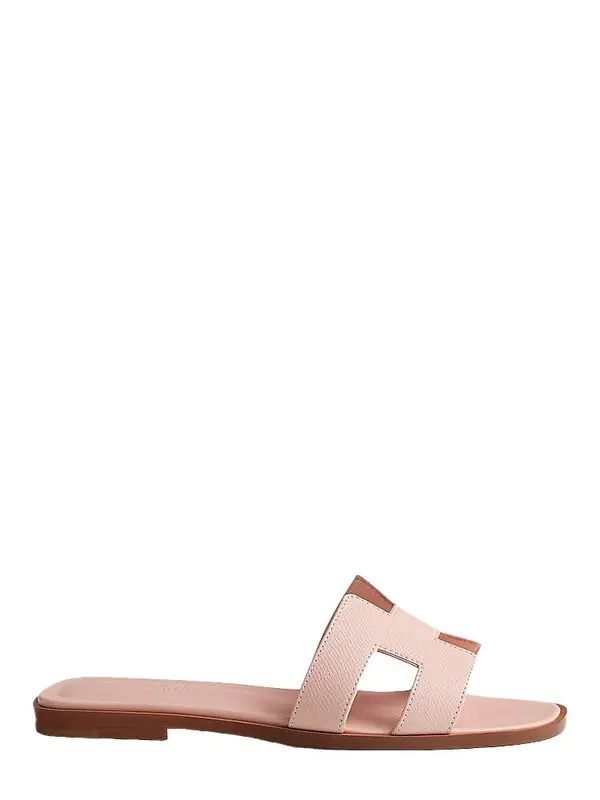 Hermès Oran Sandal In Epsom Leather - Rose Pale