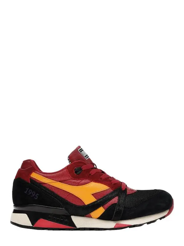 DIADORA N9000 Packer Raekwon Only Built 4 Cuban Linx Sneakers - Red/black/yellow