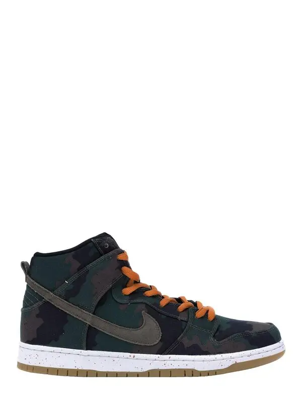 Nike Sb Dunk High Fiveoneo Sneakers - Black/olive Khaki/sunset