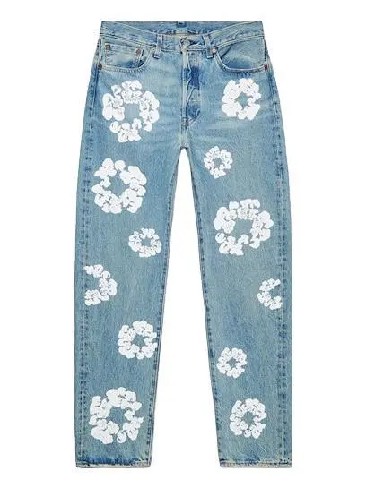 DENIM TEARS X Levi's Cotton Wreath Jean - Light Wash