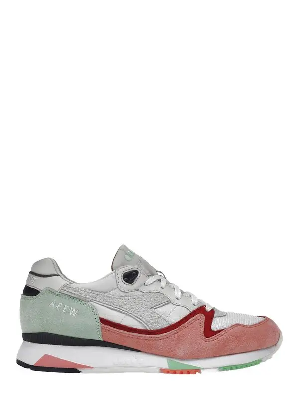 DIADORA V7000 Afew Sneakers - White/green Ash/burnt Coral