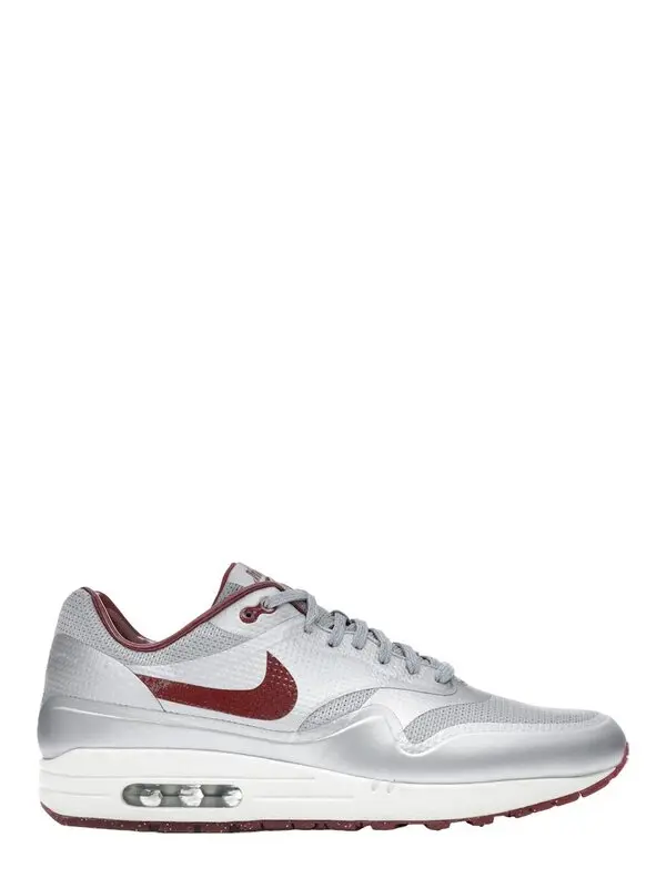 Nike Air Max 1 Hyperfuse Night Track Sneakers - Metallic Silver/deep Red/sail