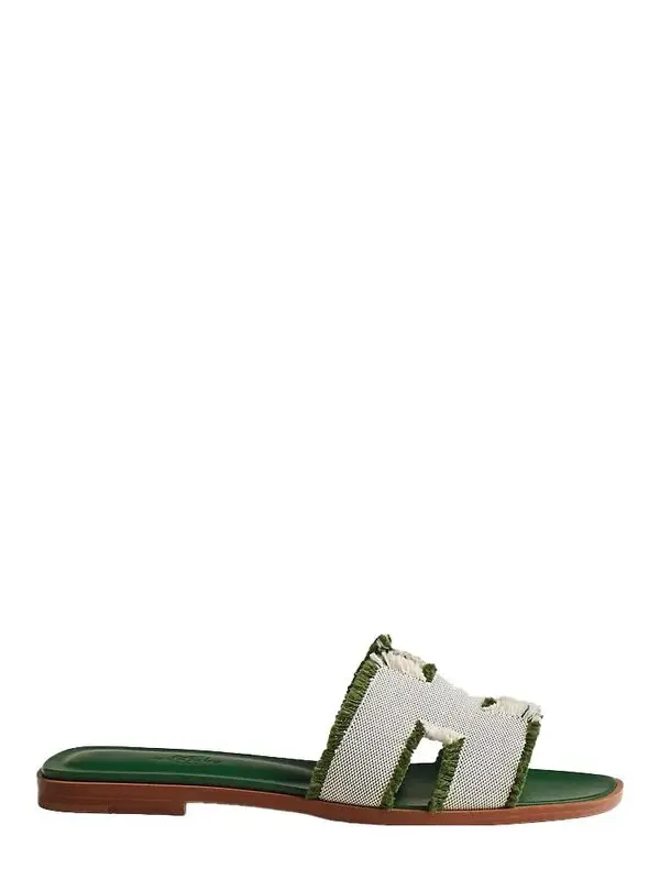 Hermès Oran Sandal Canvas - Vert