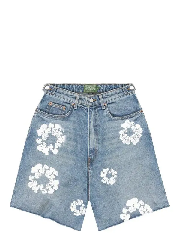 DENIM TEARS X Levi's Cotton Wreath Jean Short - Light Wash